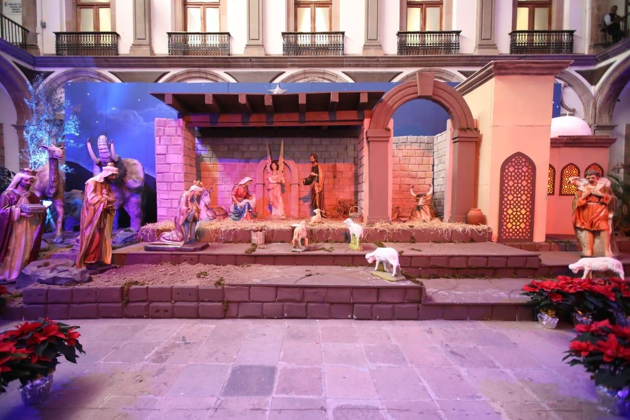 Listo el monumental nacimiento en el Patio Central de Palacio de ...